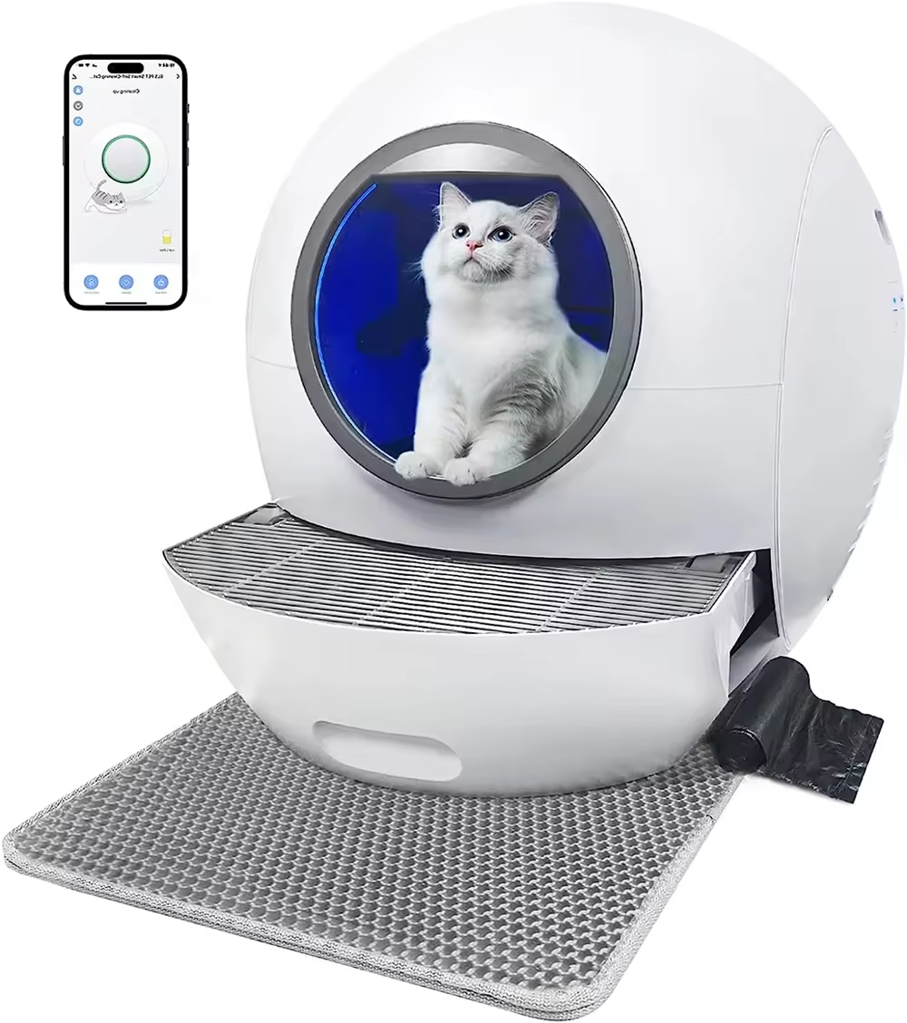 Smart Foldable Cat Toilet with Odor Control & Premium Build